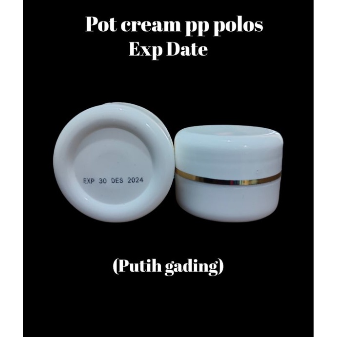 Jual Pot cream pp polos 10gr putih gading (EXP DATE) | Shopee Indonesia