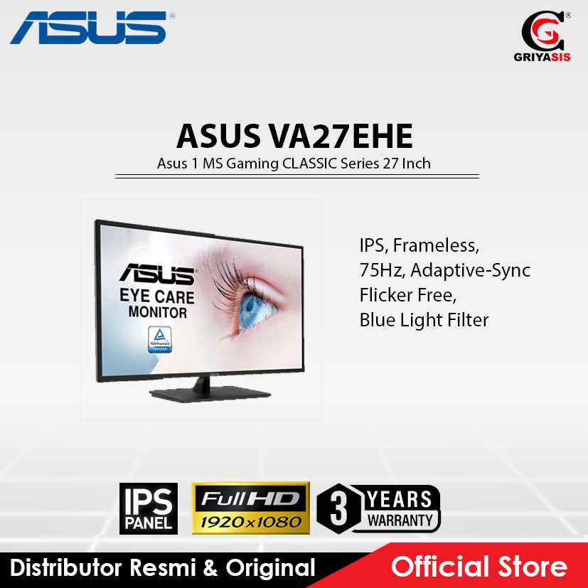 Jual Monitor LED Asus 1 MS Gaming CLASSIC Series 27 Inch VA27EHE ...