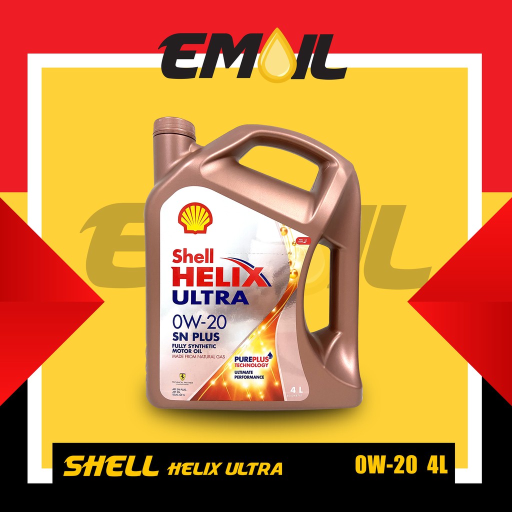 Jual OLI SHELL HELIX ULTRA SN PLUS SAE 0W-20 FULLY SYNTHETIC GALON ISI ...