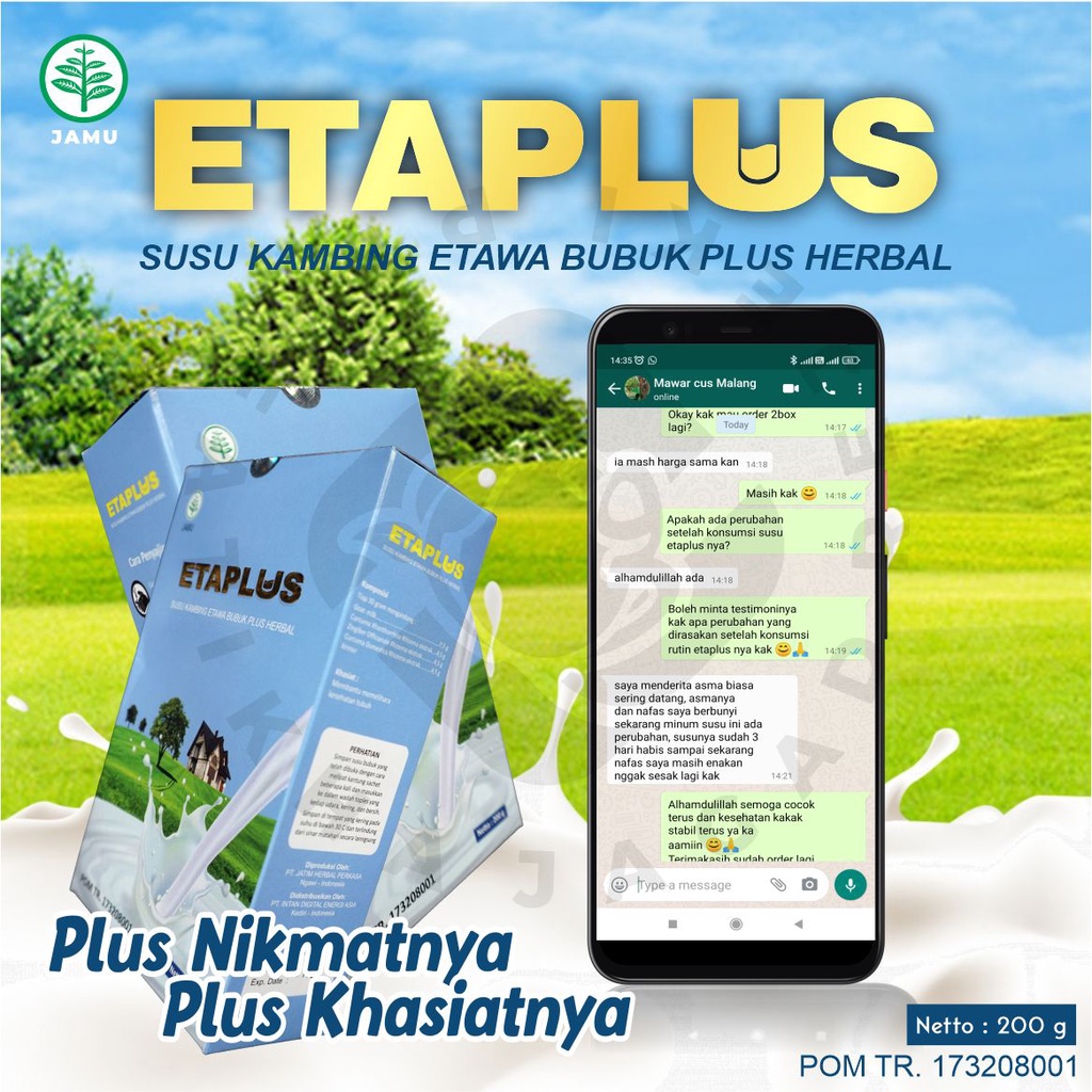 Jual ETAPLUS | SUSU KAMBING ETAWA BUBUK PLUS REMPAH HERBAL ORIGINAL UNTUK ASAM LAMBUNG JANTUNG ...