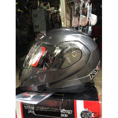 Jual Helm KYT RRX Modular Full Face Fullface Visor Gunmetal Metal ...