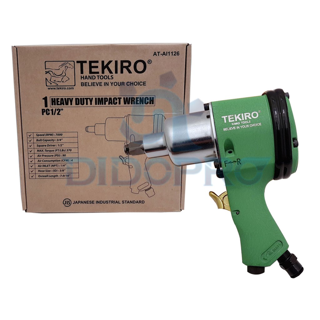 Jual HEAVY DUTY IMPACT WRENCH 1/2" TEKIRO ALAT MESIN BOR OBENG ANGIN INCH KOMPRESOR COMPRESSOR ...