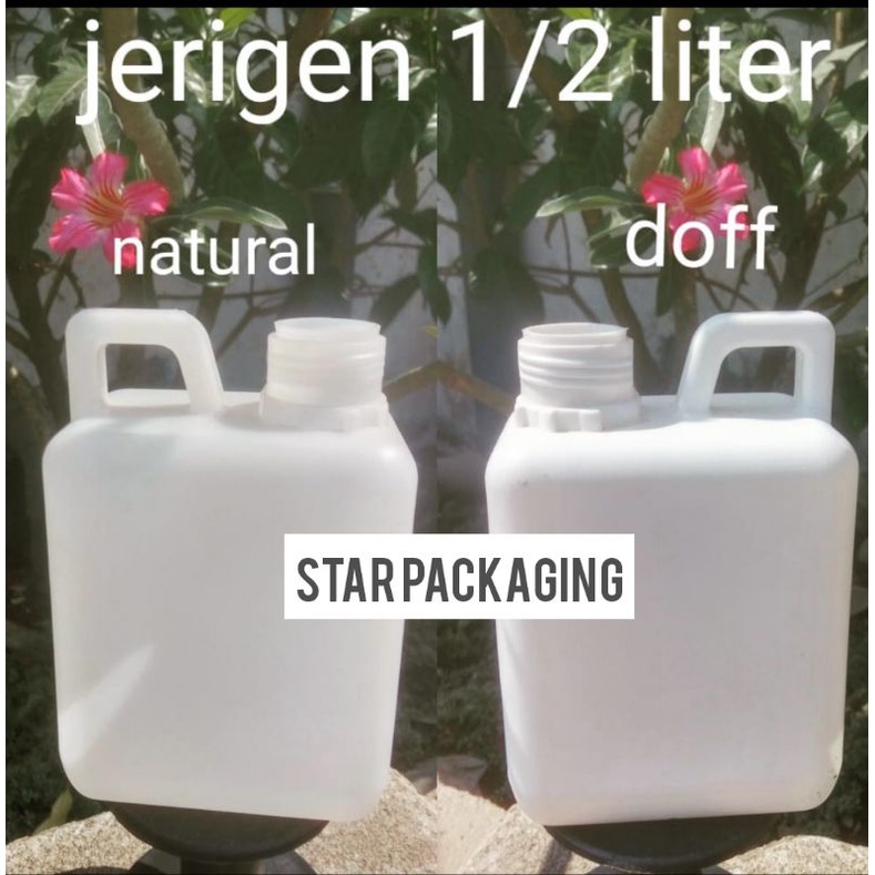 Jual Jerigen 500ml Putih Jerigen 500ml Putih Pendek Tutup Segel Jerigen ...