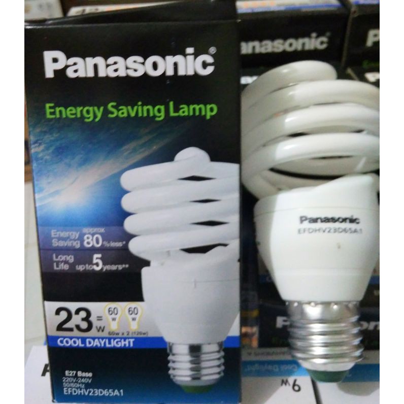 Jual Lampu Panasonic Spiral 23 Watt (BUBLEWRAP GRATIS) | Shopee Indonesia