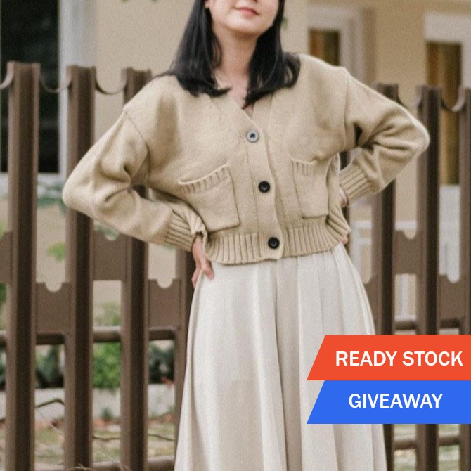 Jual Zara Cardigan Rajut Saku/ Cardigan Rajut Premium Saku Crop ...