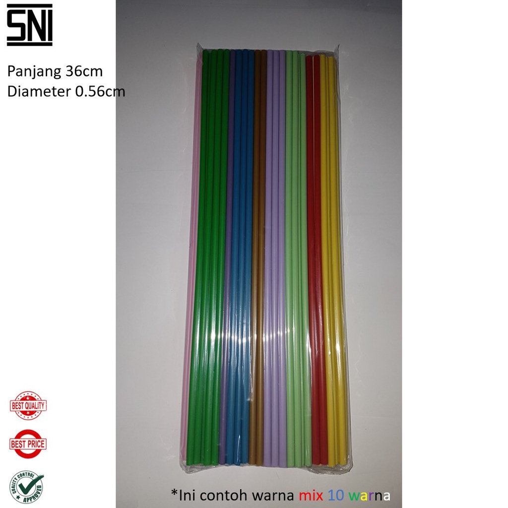 Jual 100 pcs stick only / stik tanpa cup balon tongkat penyangga ...