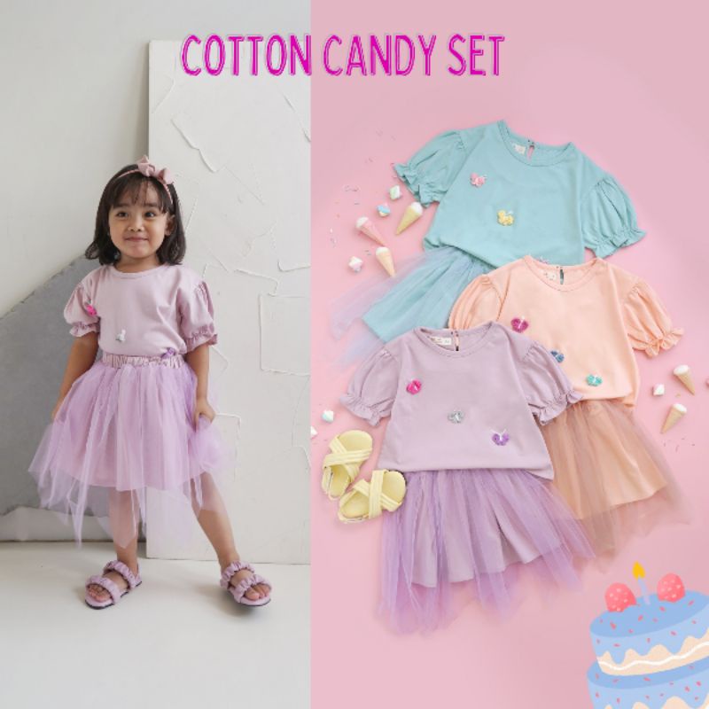 Jual Setelan Anak | Kids Embassy Cotton Candy Tutu Set (kaos + rok tutu ...