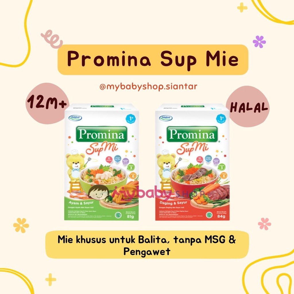 Jual Promina Sup Mie Anak Mie Ayam / Daging & Sayur / mie khusus anak ...
