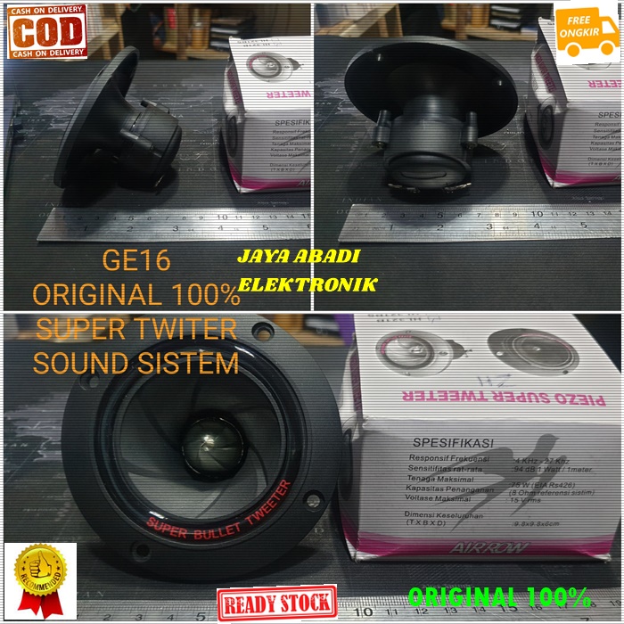 Jual ORIGINAL SPEAKER SUPER COBRA SPIKER SPEKER TWEETER TWITER PIEZOO ...