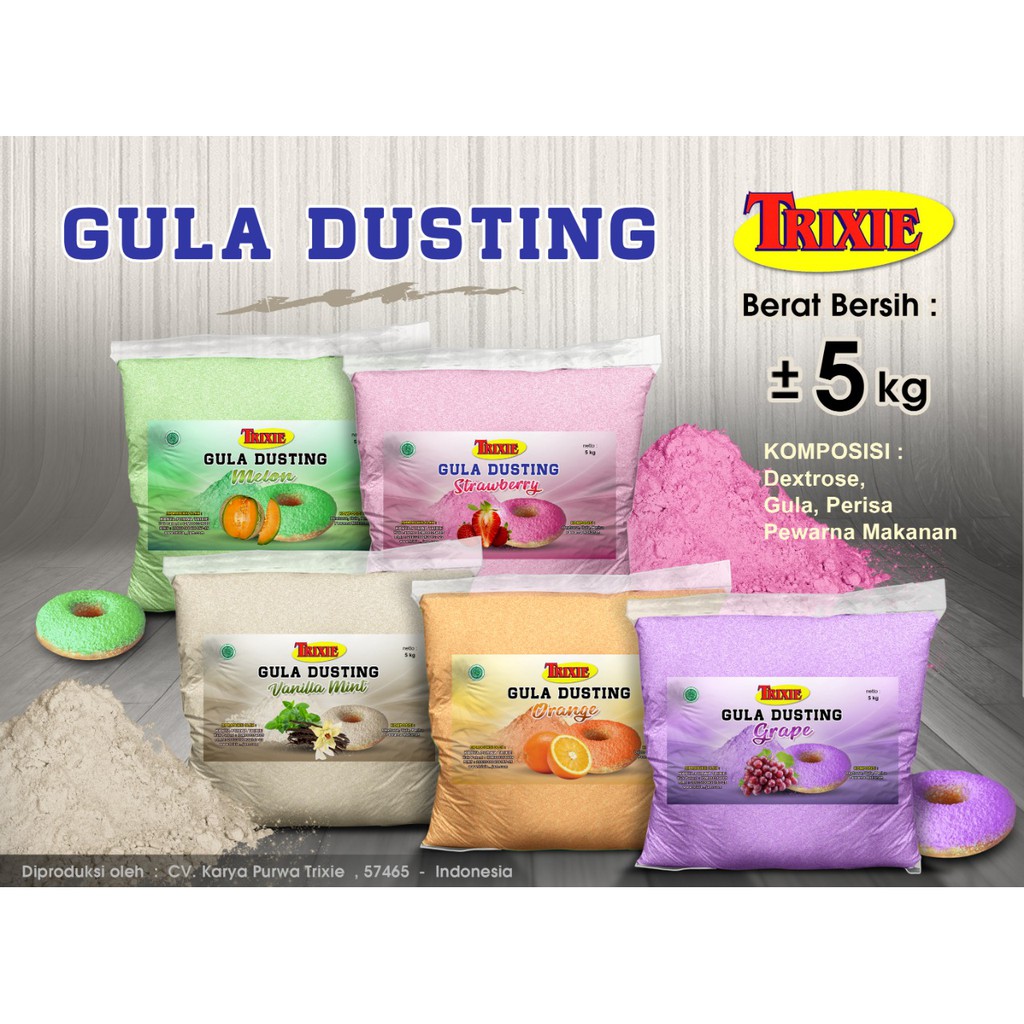 Jual Trixie Gula Dusting ( Gula Donut ) 5 Kg | Shopee Indonesia