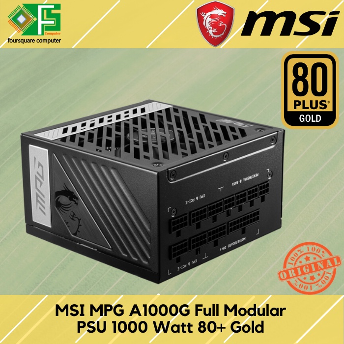 Jual MSI MPG A1000G PSU 1000 Watt 80 Plus Gold Power Supply 1000W Full ...