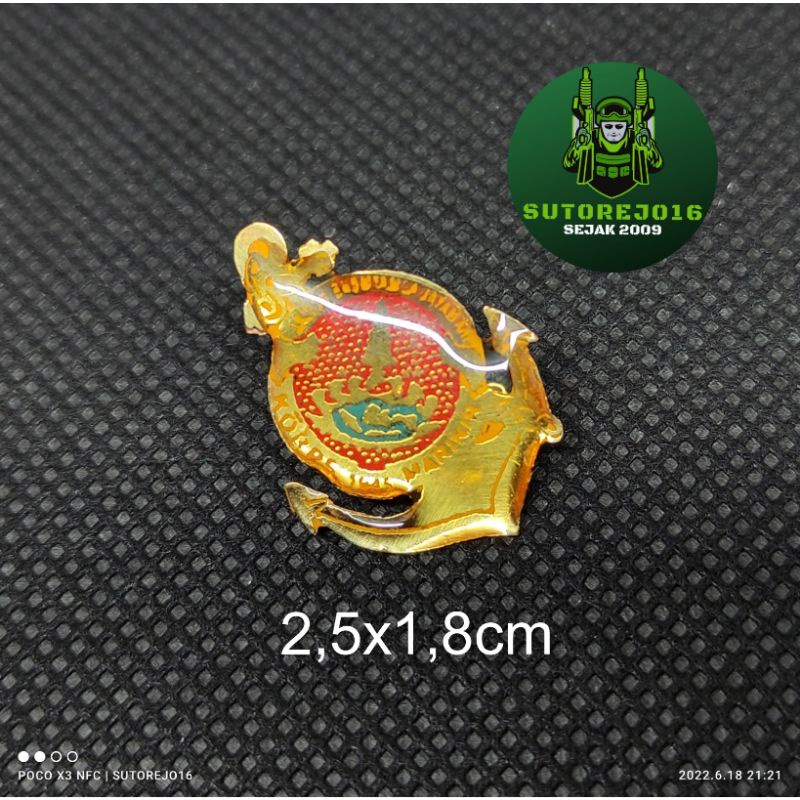 Jual pin marinir jangkar marine tni al | Shopee Indonesia
