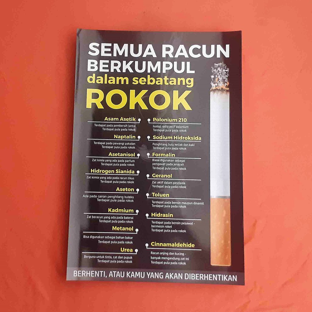 Jual Poster Rokok, Poster Racun dalam Rokok, LAMINASI GLOSSY | Shopee ...