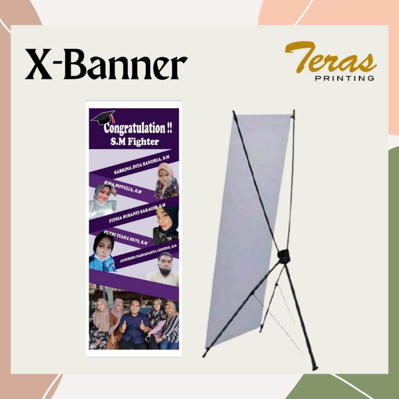 Jual X-Banner + Tiang / Spanduk Xbanner set | Shopee Indonesia