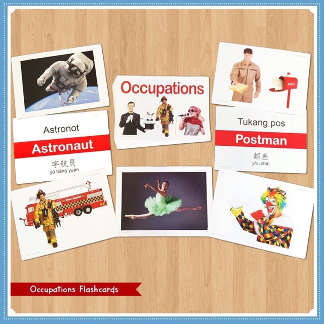 Jual Occupations topik Flash 'N Learn flashcards | Shopee Indonesia