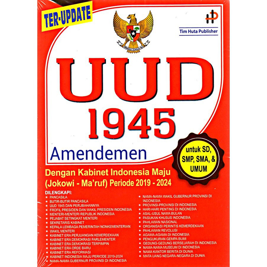 Jual Buku Murah "UUD 1945 Amandemen Dengan Kabinet Indonesia Maju 2019-2024" | Shopee Indonesia