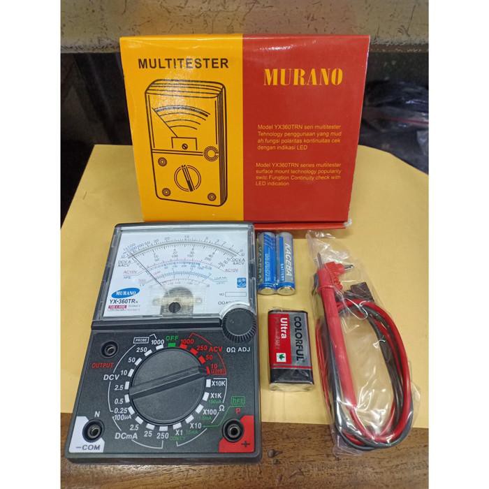 Jual Multitester YX 360 TRN merk Murano/ Tester lengkap dengan batrei ...
