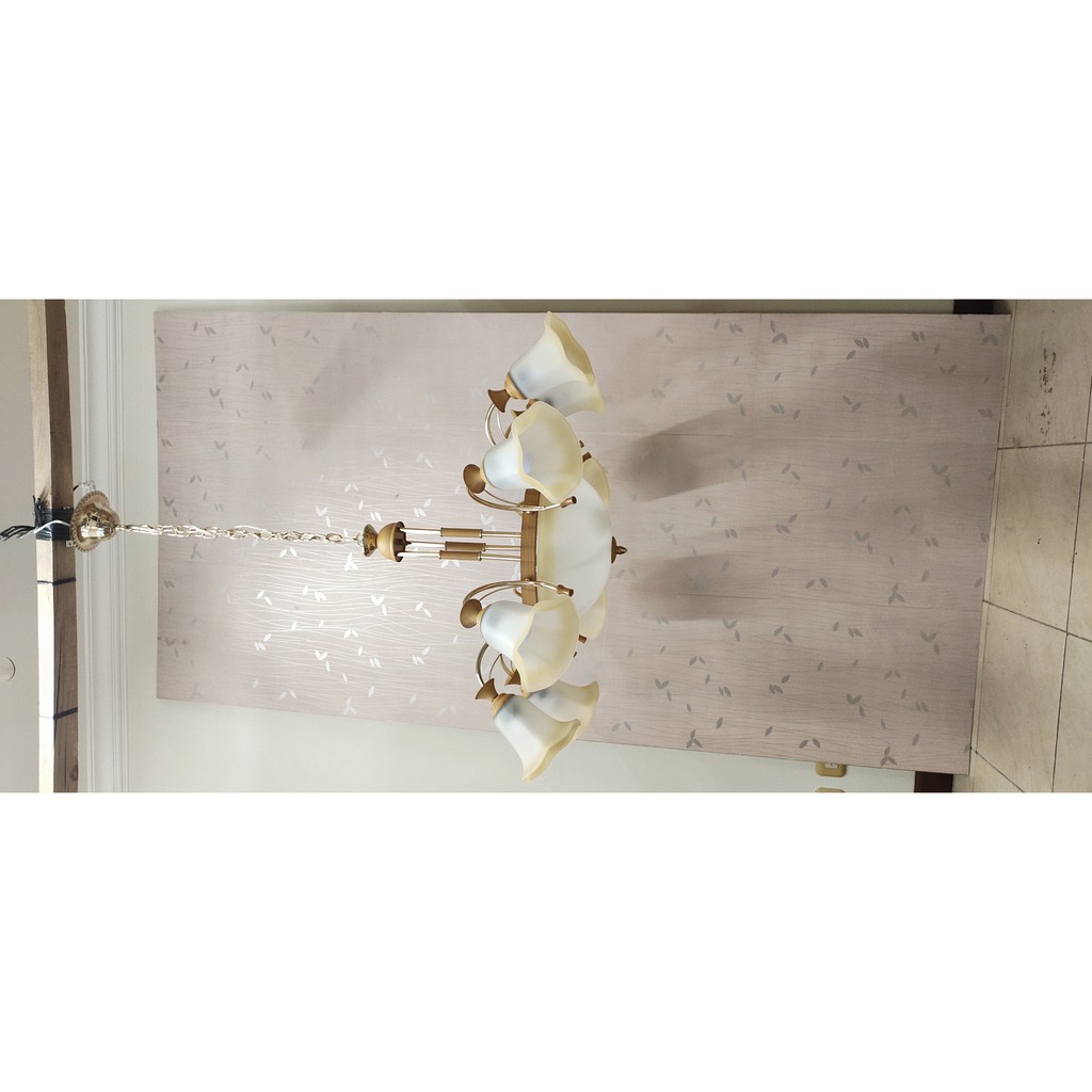 Jual Lampu Gantung Dekorasi Ruang Tamu Kaca Bunga 8 Cabang | Shopee ...