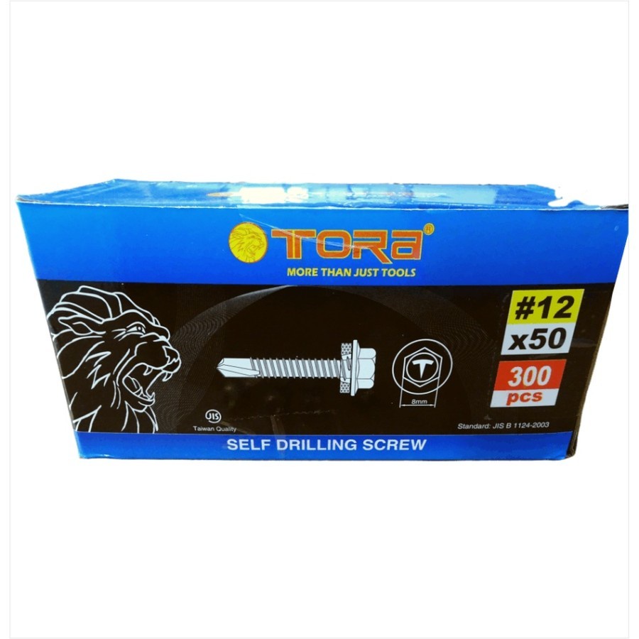 Jual Baut Spandek 7 CM Tora Baut Ruping Roofing Self Drilling Screw 12 ...