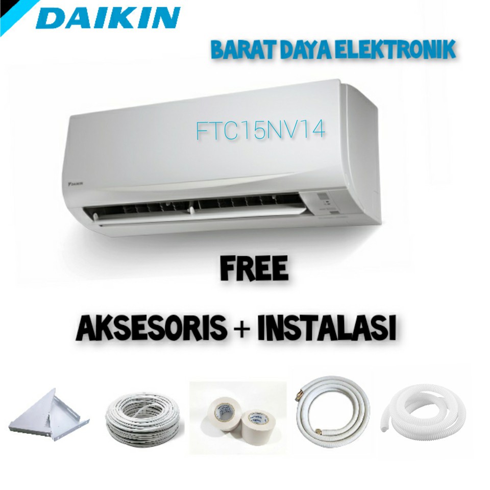 Jual DAIKIN AC Super Mini Split 1/2 PK RC + FTC15NV14 - THAILAND + GRATIS PEMASANGAN | Shopee ...