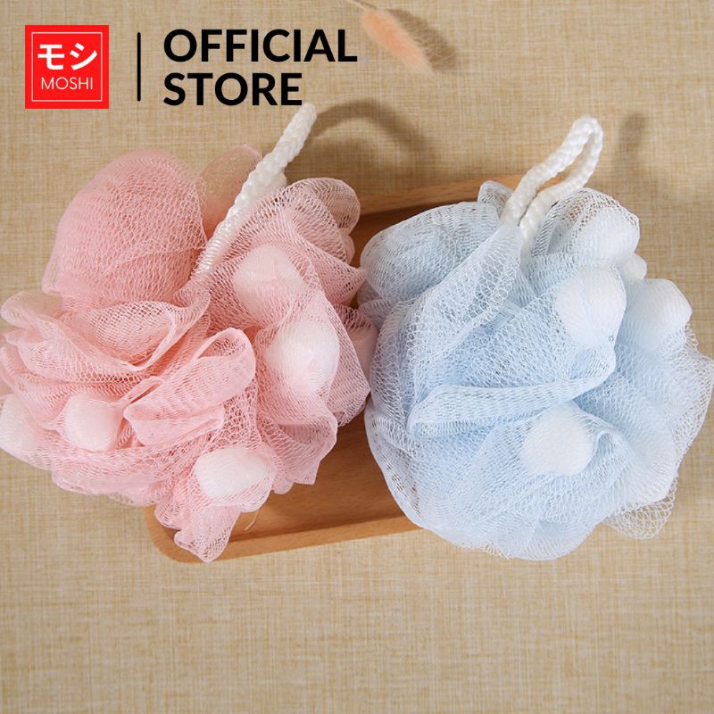 Jual MOSHI Shower Puff Spons Bola Mandi Jaring Foaming Sponge Ball Bath ...
