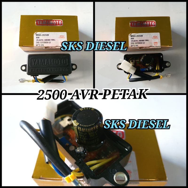 Jual AVR Genset Generator Bensin 2000 2500 3000 3500 Watt Model Petak ...