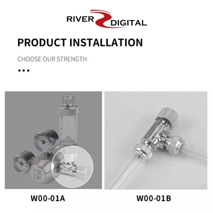 Jual de201rt Aquascape Wyin Co2 Regulator / Needle Valve / Kran Diy ...