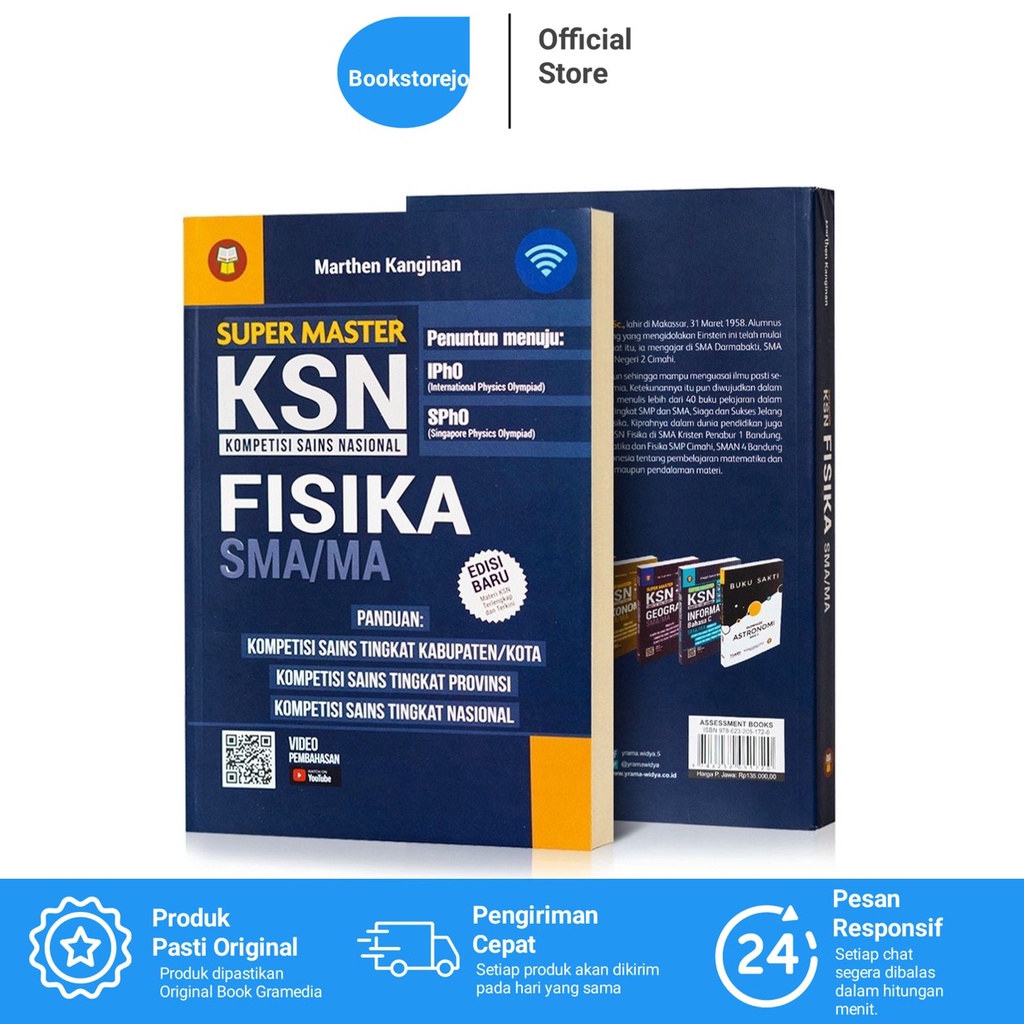 Jual Buku Olimpiade: Super Master KSN Fisika SMA/MA - Penuntun IPhO | Shopee Indonesia