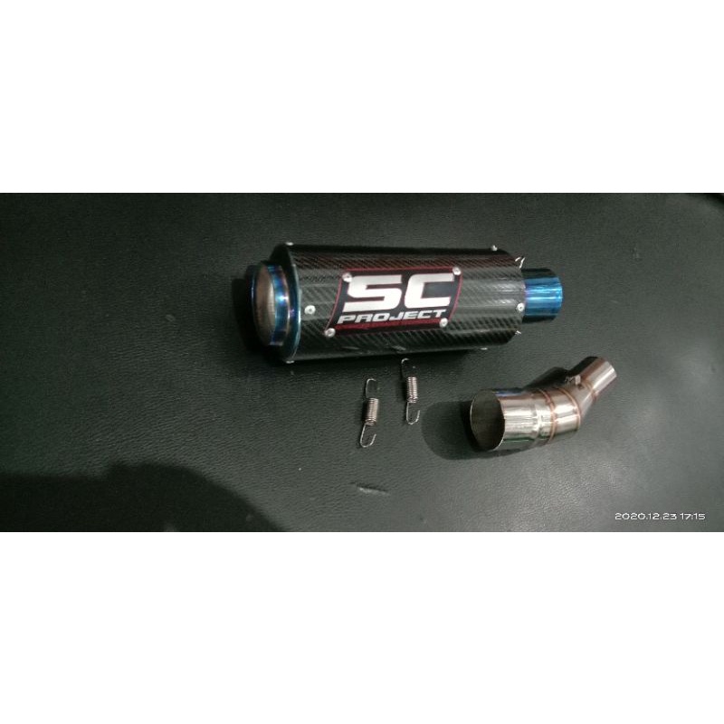 Jual knalpot racing SC PROJECT GP carbon+slipon ninja 250 mono ninja ...
