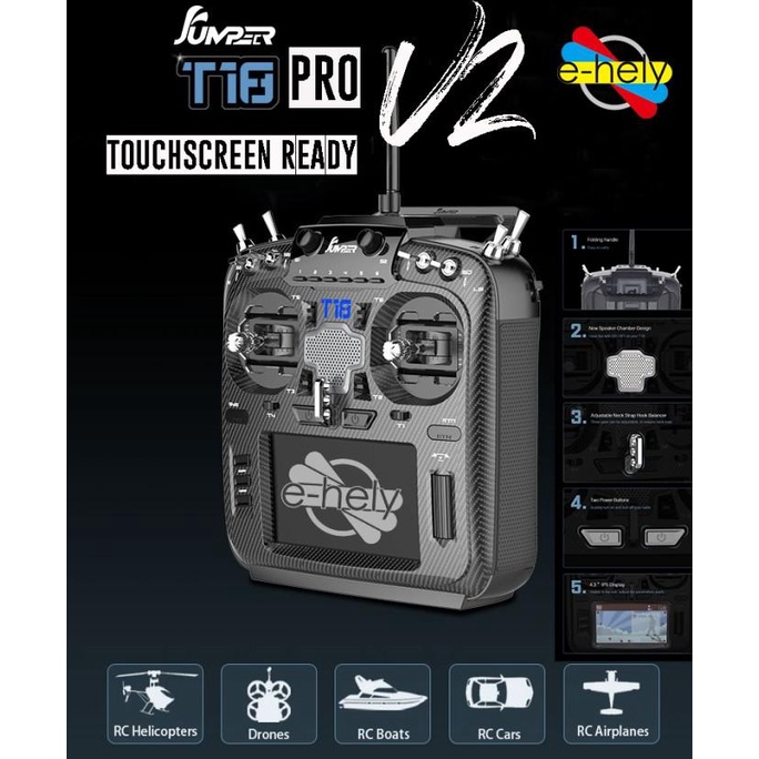 Jual Jumper T18 Pro Jp5In1 Hall Gimbal Open Source Multi-Protokol Radio ...