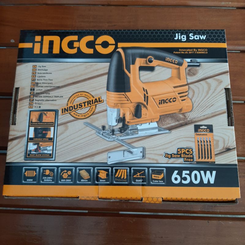 Jual Jigsaw Listrik 650 Watt Ingco JS6508 | Shopee Indonesia