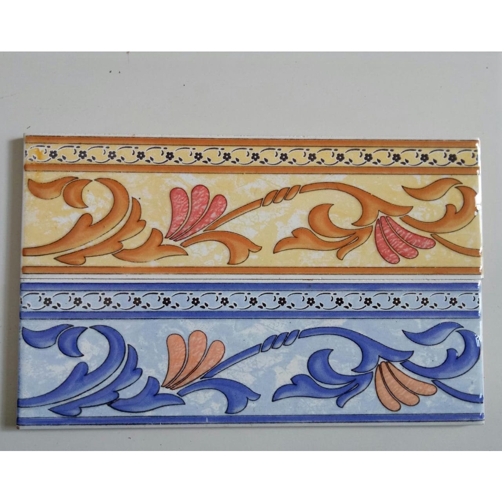 Jual List Keramik 25cm Motif Bunga Pagar / Lis / Listello | Shopee ...