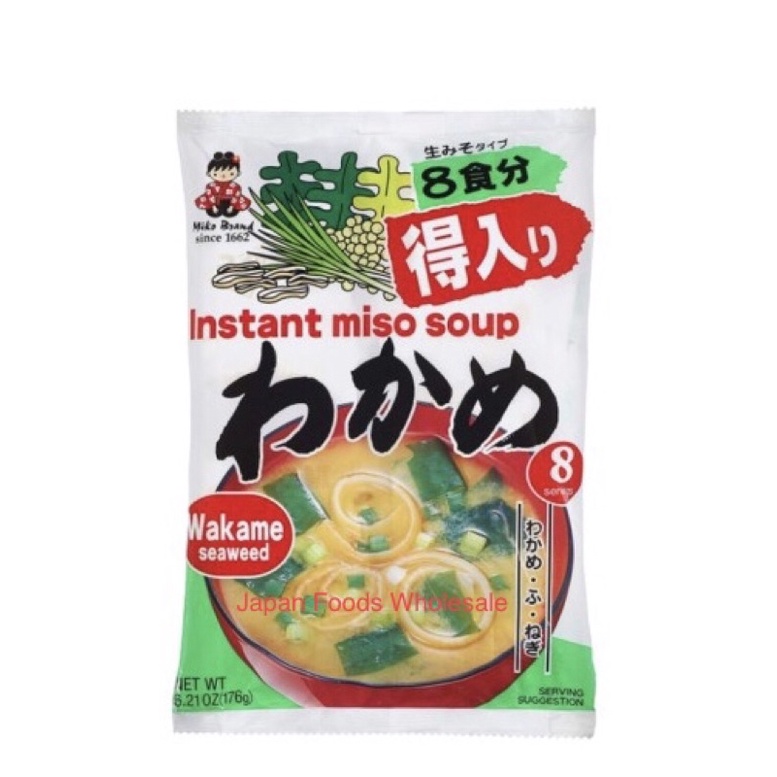Jual Miyasaka Instant Miso Soup Wakame Seaweed / sup miso jepang / miso ...