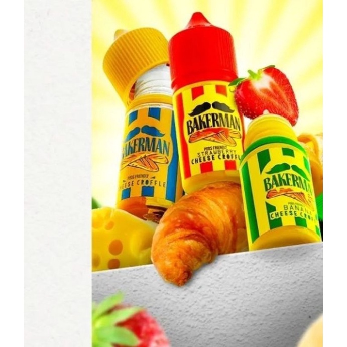 Jual Liquid Bakerman 30ML Pods friendly - Bakerman V1 Cheese Croffle ...