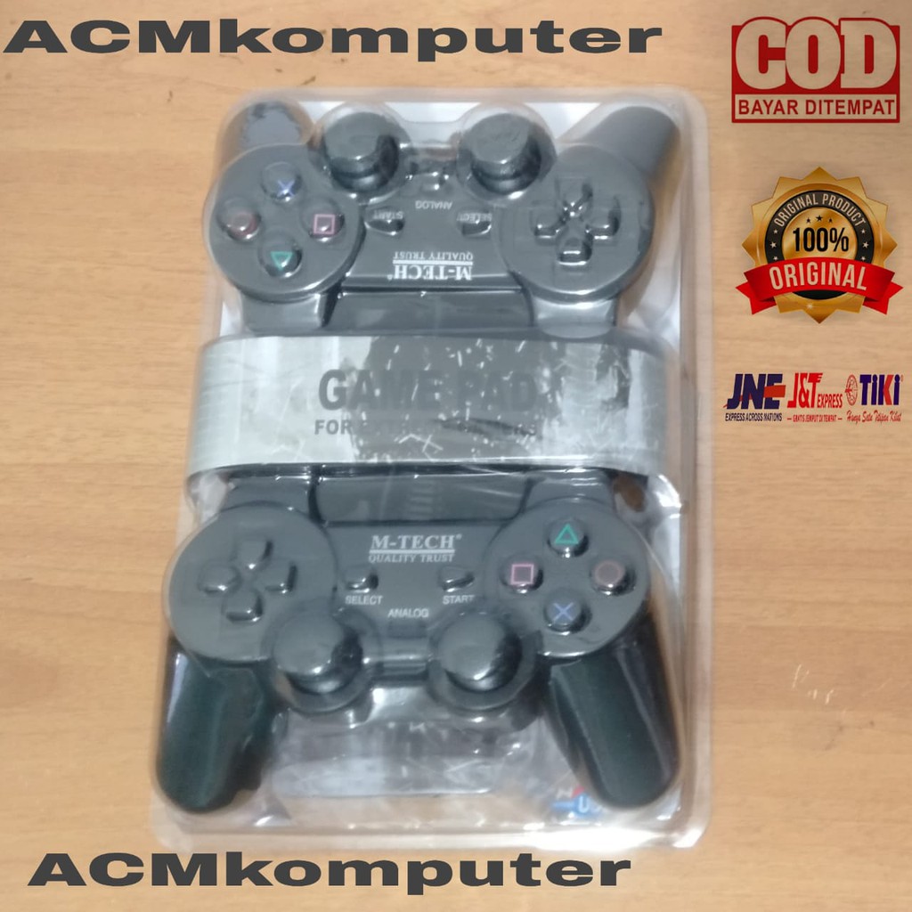 Jual Stick ps pc Gamepad USB For PC/Laptop Double Hitam M-Tech | Shopee ...