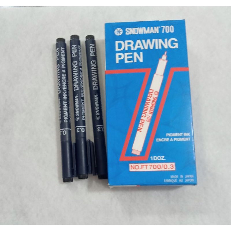 Jual ECER DRAWING PEN SNOWMAN Ft 700 permanen 0.1 0.2 0.3 0.4 0.5 0.6 0 ...