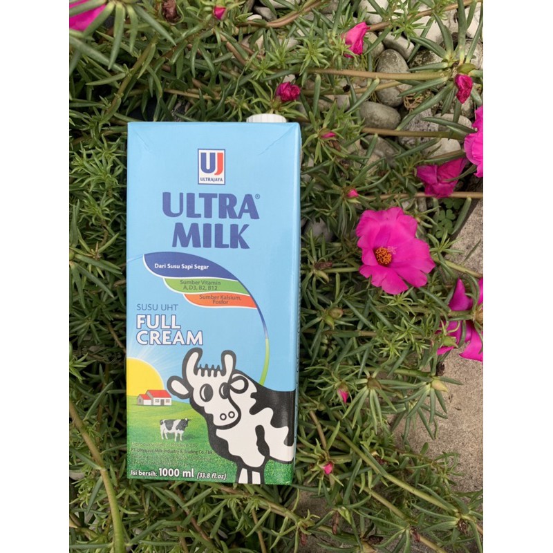 Jual Ultra Milk UHT Full Cream 1 liter / 1L / 1 L / 1000ml / 1000 ml ...