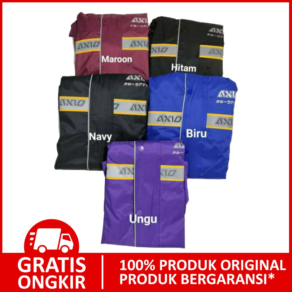 Jual Mantel AXIO ORIGINAL 100% Asli MURAH Jas Hujan AXIO Ukuran S M L ...