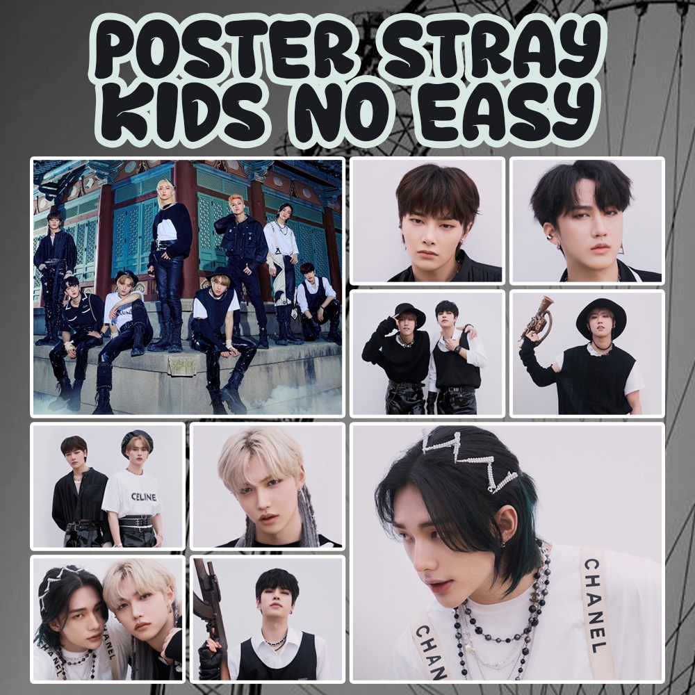 Jual Poster STRAY KIDS NO EASY | Poster Kpop A4 A5 A6 Murah Murah (Part ...
