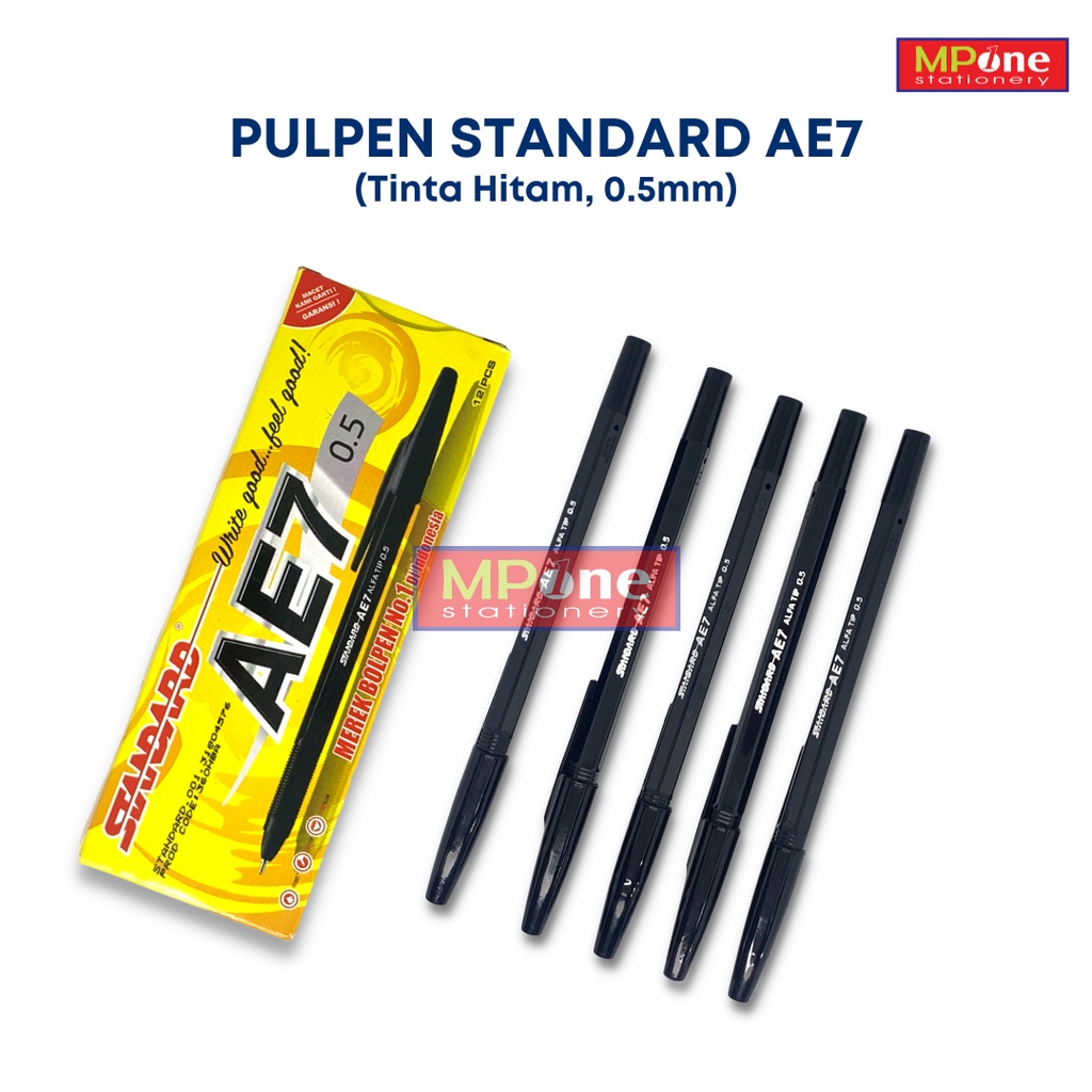 Jual (1 Pcs) Pulpen Standard AE7 / Pen Ballpoint Standard AE-7 | Shopee ...
