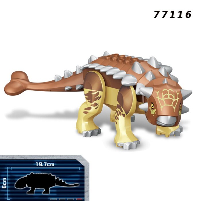 Jual Lego Ankylosaurus Dinosaurus Indominus Dino Batman Dimetrodon Trex ...