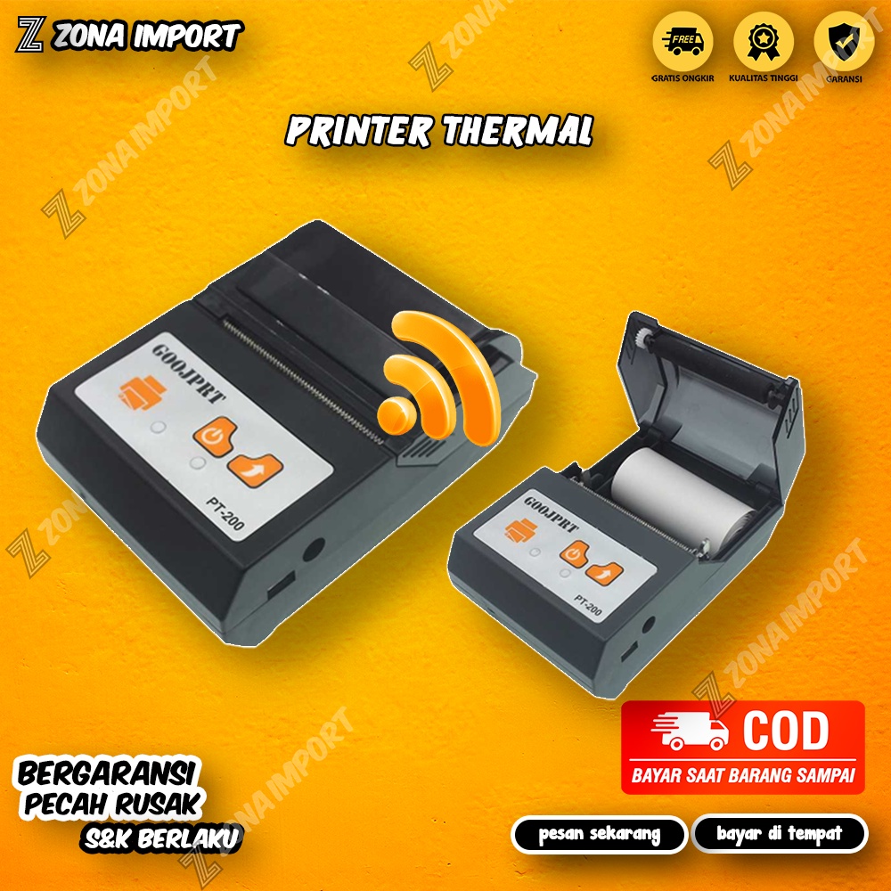 Jual Printer Nota Bluetooth Thermal Receipt Printer 58mm Cetak Nota ...