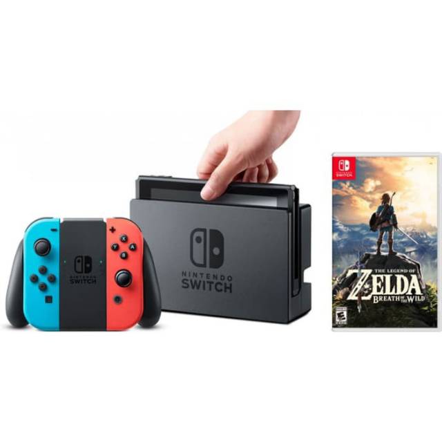 Jual Nintendo Switch Console Neon Paket Game Zelda | Shopee Indonesia