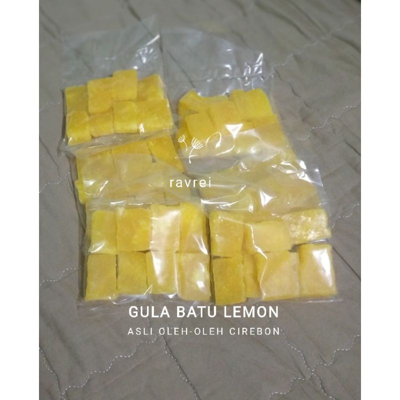Jual Gula batu lemon dan Leci / gula batu / gula batu rasa lemon ...