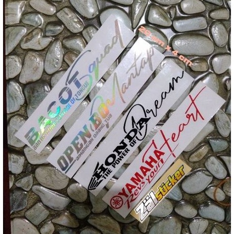 Jual STICKER BACOT,OPENBO, YAMAHA & HONDA | Shopee Indonesia