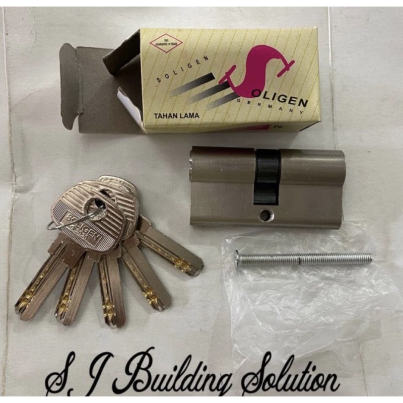 Jual SIlinder kunci pintu Besar Cylinder SOLIGEN GERMANY KUNINGAN Tahan ...