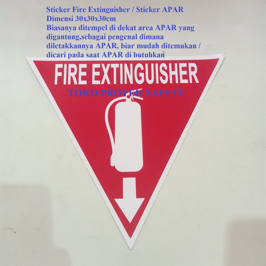 Jual Sticker Fire Extinguisher / Sticker APAR | Shopee Indonesia