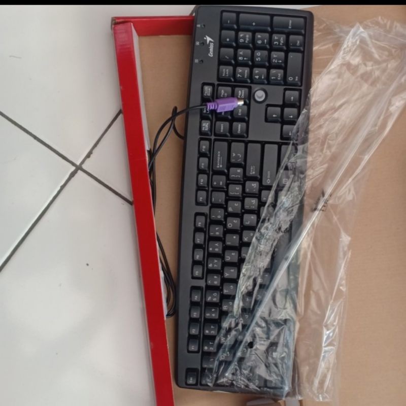Jual Keyboard Komputer PS2 Merk Genius Original KB-110 Hemat Slot USB ...