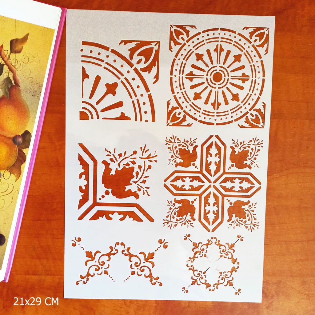 Jual STENCIL UNTUK DECOUPAGE . DECOUPAGE STENCIL UNTUK LUKISAN DAN WALL ...
