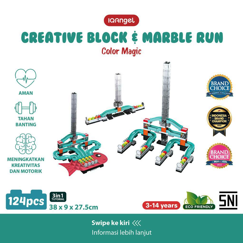 Jual IQAngel - Creative Block & Marble Run Toys Color Magic / DIY ...
